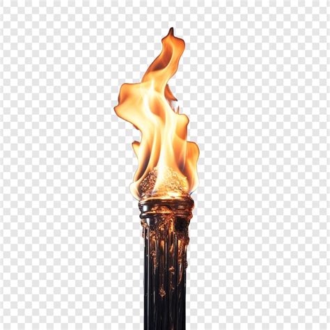 Torch Flame Png Free Vector Realistic Fire Torch Flame Set Isolated