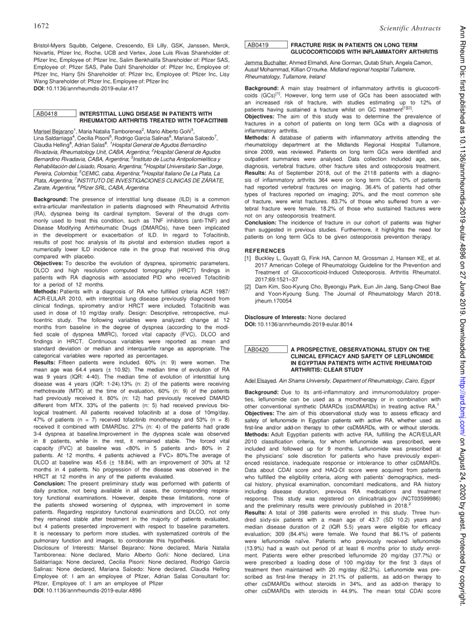 Pdf Ab0418 Interstitial Lung Disease In Patients With Rheumatoid