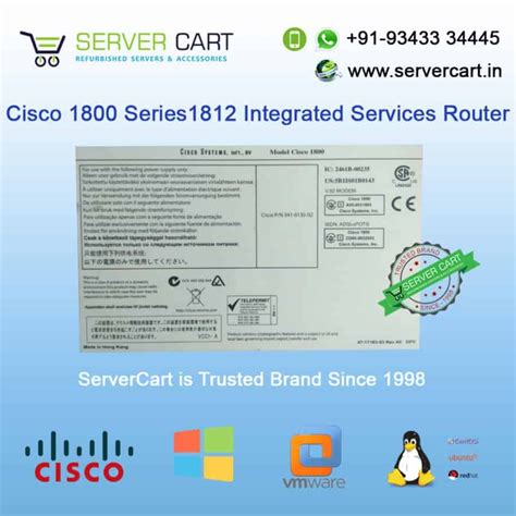 Cisco 1812 Integrated Services Router Cisco 1800 Series 341 0135 02