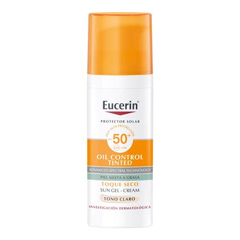 Protector Solar Tono Claro Oil Control 50ml Eucerin Gloss Beauty Shop