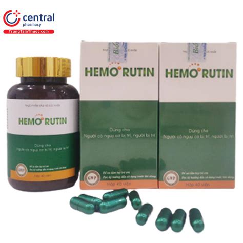 ChÍnh HÃng Thuốc Hemo Rutin Xua Tan Nỗi Lo Về Trĩ