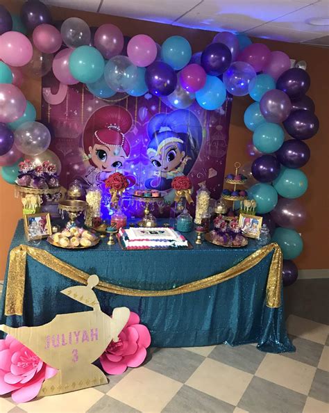 Shimmer And Shine Birthday Party Ideas Photo 1 Of 59 Catch My Party