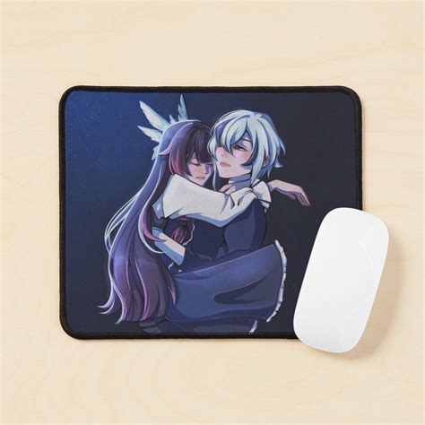 Genshin Impact Arlecchino X Columbina Mouse Pad For Sale By Rokotdesign