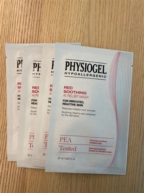 Physiogel Red Soothing AI Relief Mask 美容化妝品 健康及美容 皮膚護理 面部 面部護理