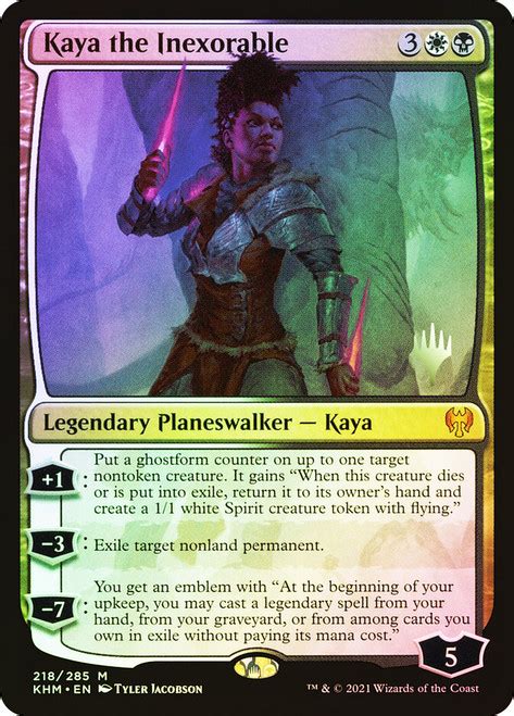 Kaya The Inexorable Promo Pack Kaldheim Promo Planeswalker