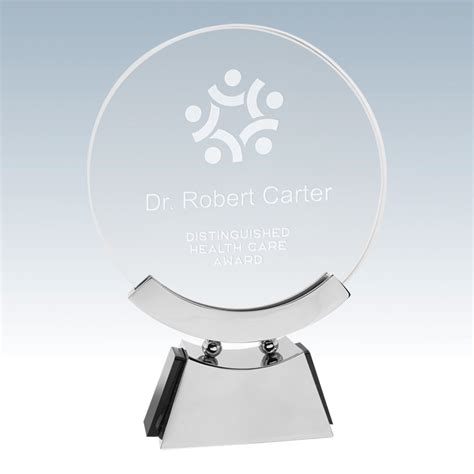 Round Voyager Glass Award