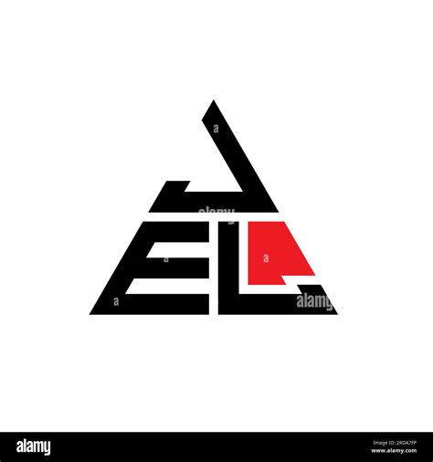 Jel Triangle Letter Logo Design With Triangle Shape Jel Triangle Logo