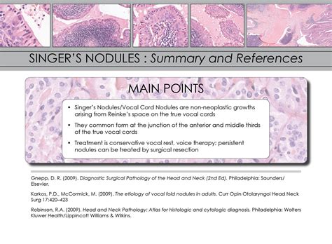 Singers Nodules Pathology Iowa Head And Neck Protocols