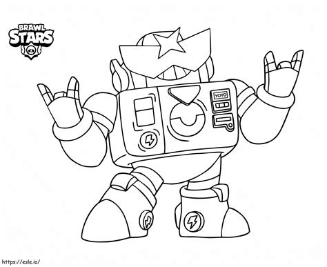 Surge Brawl Stars Coloring Page