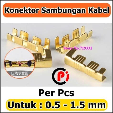 Jual Original Sambungan Konektor Kabel Listrik Bahan Kuningan Tembaga 0 5 Sd 1 5mm Shopee