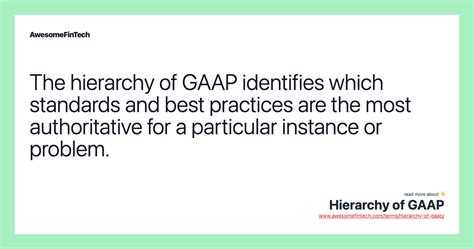 Hierarchy Of Gaap Awesomefintech Blog