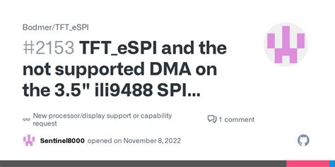 Tft Espi And The Not Supported Dma On The Ili Spi Display