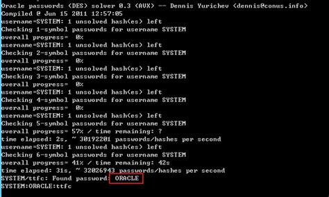 oracle 密码详解以及破解 翰墨文海 博客园