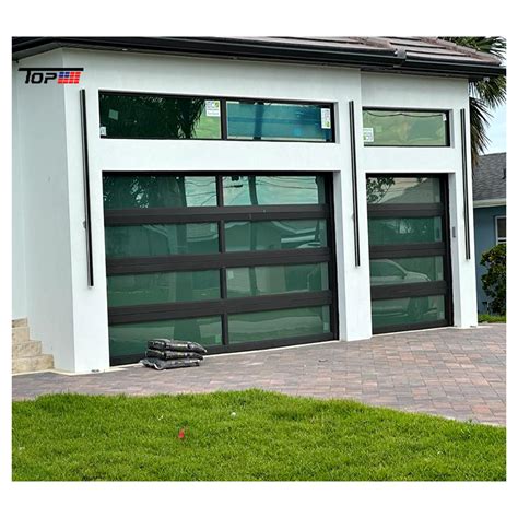 Hot Sale Glass Garage Sliding Doors Glass Sliding Garage Door Frosted