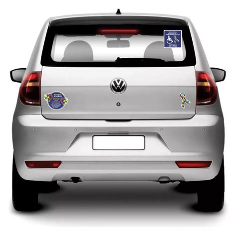 12 Adesivos Símbolo Autista a Bordo Carro Lei Pcd Colante Elo7