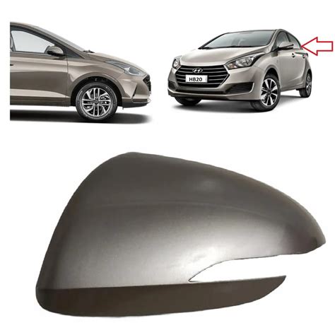 Capa Retrovisor Furo PARA PISCA HYUNDAI Hb Original HATCH SEDAN COR PRATA