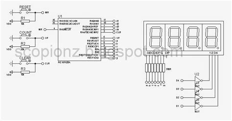 4 Digit Seven Segment Up Counter Circuit 16f628 ~ Scorpionz