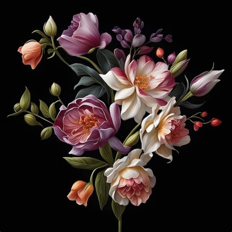 Realistische Blumenmalerei Bilder Kostenloser Download Auf Freepik