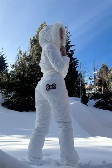 Hello Kitty Snow Suit Sabrina Carpenter Snow Girl Ski Trip Holiday Fashion Stylish Winter