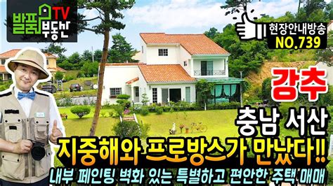 강추 지중해와 프로방스가 만났다 유럽형 외관의 충남 서산 전원주택 매매 고급스런 내부 페인팅 벽화와 원목가구가 이국적