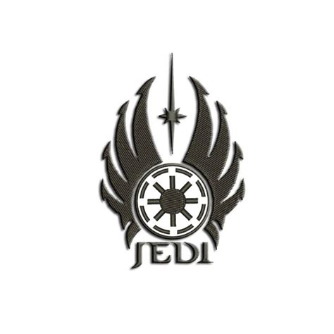 Star Wars Jedi Academy Logo Embroidery Design Files