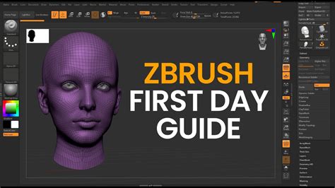 Zbrush Ui Interface Your First Day Guide For Beginners Introduction