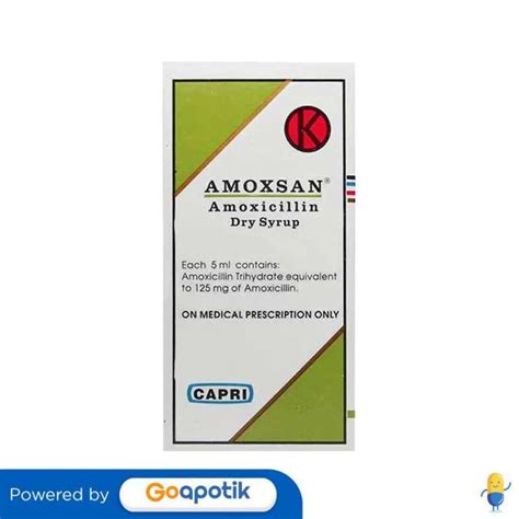 Jual AMOXSAN 125 MG/5 ML DRY SYRUP 60 ML di Seller Apotek Mitrasana ...