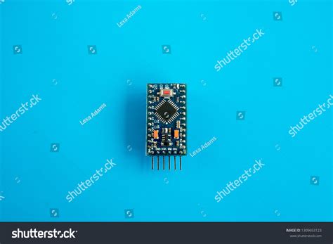Arduino Pro Mini Microcontroller Researches Diy Devices Stock Photo