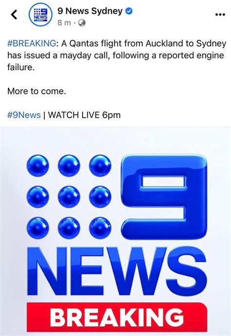 A Qantas Flight From Auckland To Sydney Has Issued A Mayday Call