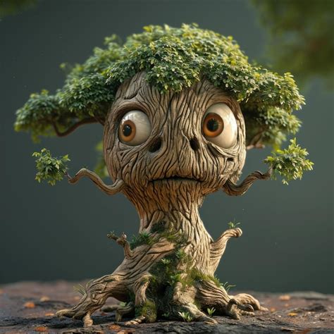 Premium Photo Tree Character