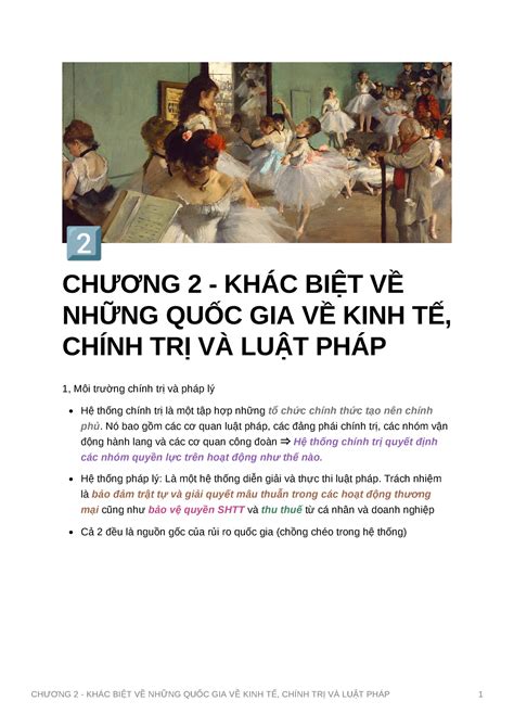 Chng 2 Khc Bit V Nhng Quc Gia V Kinh T Chnh Tr V Lut Php ± ChƯƠng 2