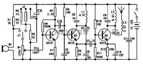 Cordless Microphone Circuit Diagram Microphone Circuit Diagr