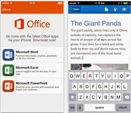 Create Doc Xml Ppt Files In IPhone Android Using Microsoft Office