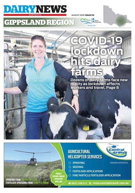 Dairy News Australia August 2020 With Gippsland Region By Dairy