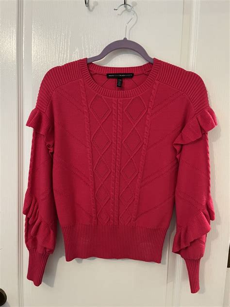 Whbm Sweater Hot Pink Xxs Hot Pink Gem