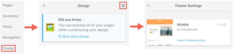 using the nimble theme in site builder checkfront