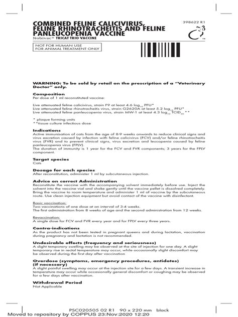 Tricat Trio Insert | PDF | Vaccines | Chemistry