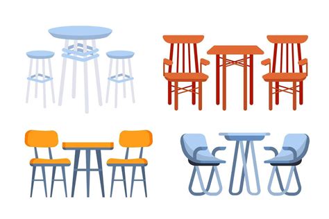 Sillas Y Mesas Colocar Mueble Para Oficina Cafetería Restaurante