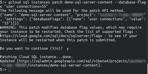How To Set A Non Limiting Value For The Database Flag User Connections