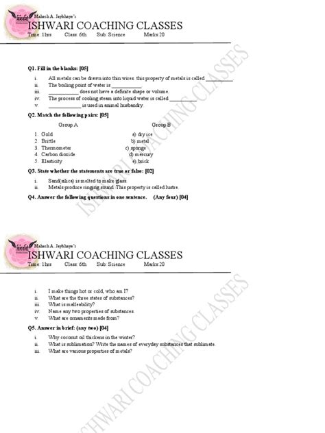 6th Science Pdf