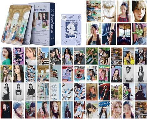 Kpop NewJeans Photo Cards 55Pcs NewJeans Lomo Cards NewJeans 1st Mini