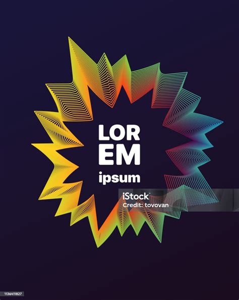 추상적 인 활기찬 배너입니다 콘텐츠에 대 한 템플릿입니다 이 모 Lorem Ipsum에 대한 스톡 벡터 아트 및 기타 이미지