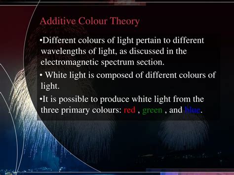 Ppt Additive Colour Theory Powerpoint Presentation Free Download