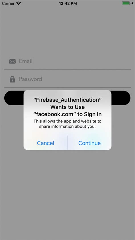 Firebase Authentication For Ios With Swift