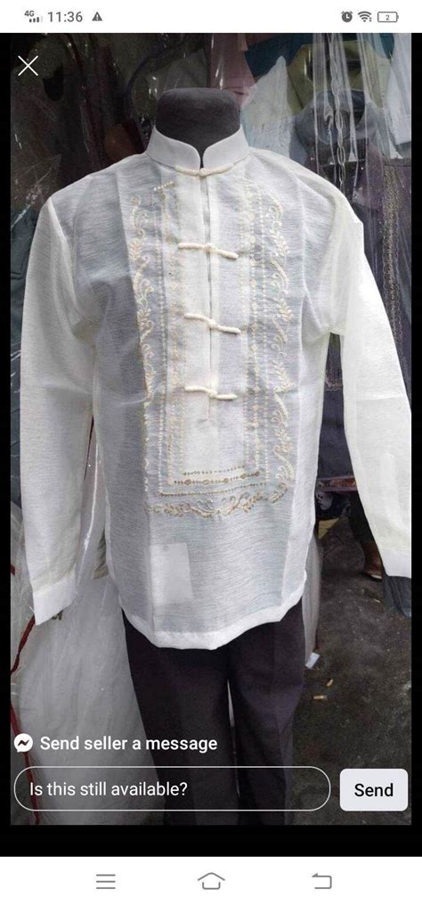 Barong Tagalog Chinese Collar Slab Lazada PH
