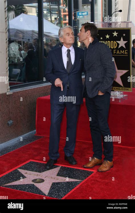 Hollywood Ca November 06 Michael Douglas Eric Mccormack Attends Michael Douglas Honored
