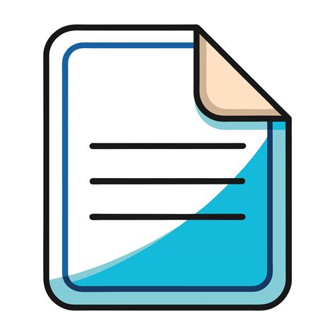 Clean Document Icon With A Folded Corner And Document Concept 57960197