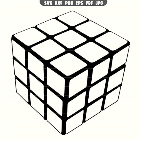 Rubik S Cube SVG Rubik S Cube DXF Rubik S Cube PNG Rubik S Cube