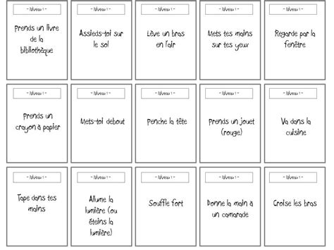 Jeu De Consigne Ps Ms Gs