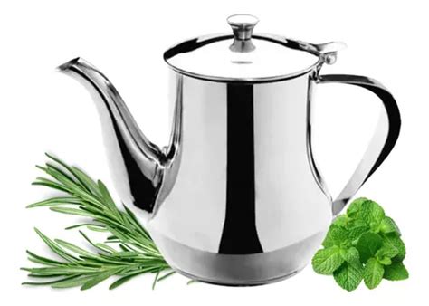 Bule Chaleira Ch Caf Leite Inox Ml Al A Cozinha Cor Prateado Mercadolivre